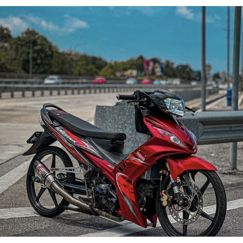 COVERSET LC V1 EXCITER HITAM MERAH CUSTOM🔥 | Shopee Malaysia
