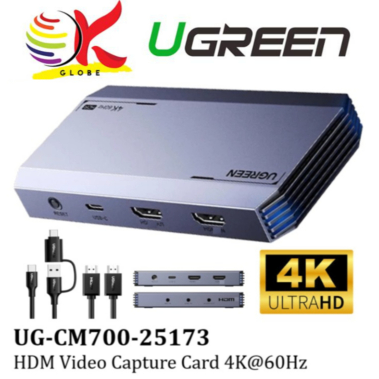 UGREEN CM700-25173 HDMI VIDEO CAPTURE CARD ULTRA HD 4K@60HZ /1080P WITH ...