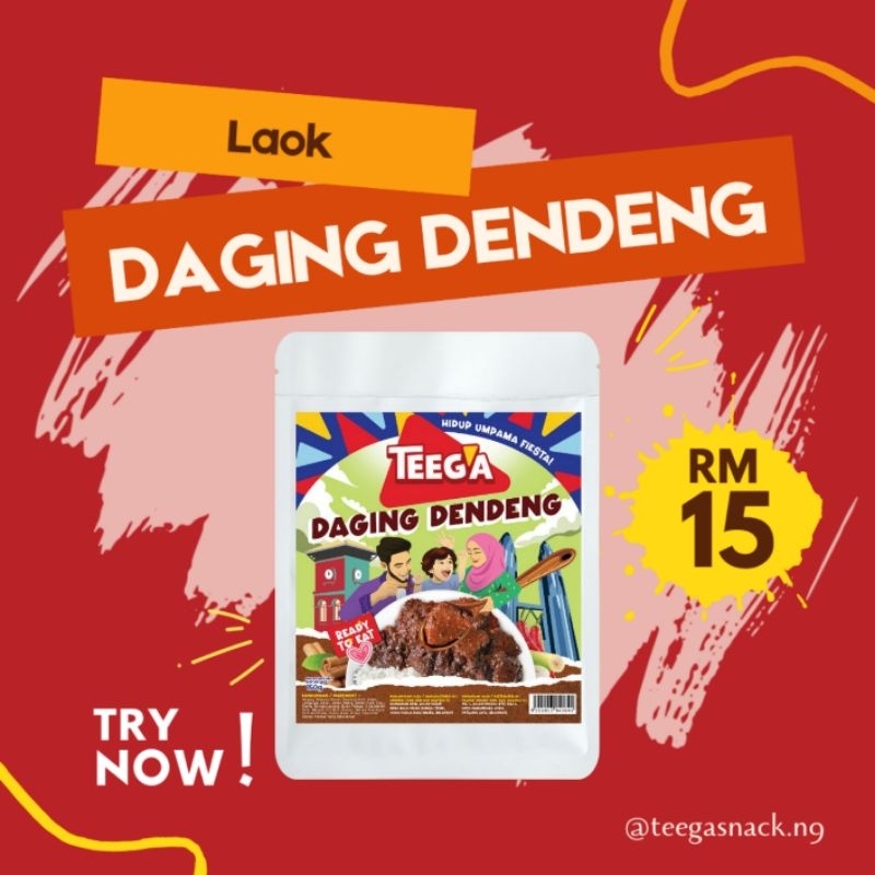 Laok Teega Daging Dendeng Pack 150g | Shopee Malaysia