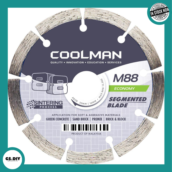 Discount! COOLMAN M88 4" (105mm) Potong Batu Cutting Disc Cutting Wheel ...