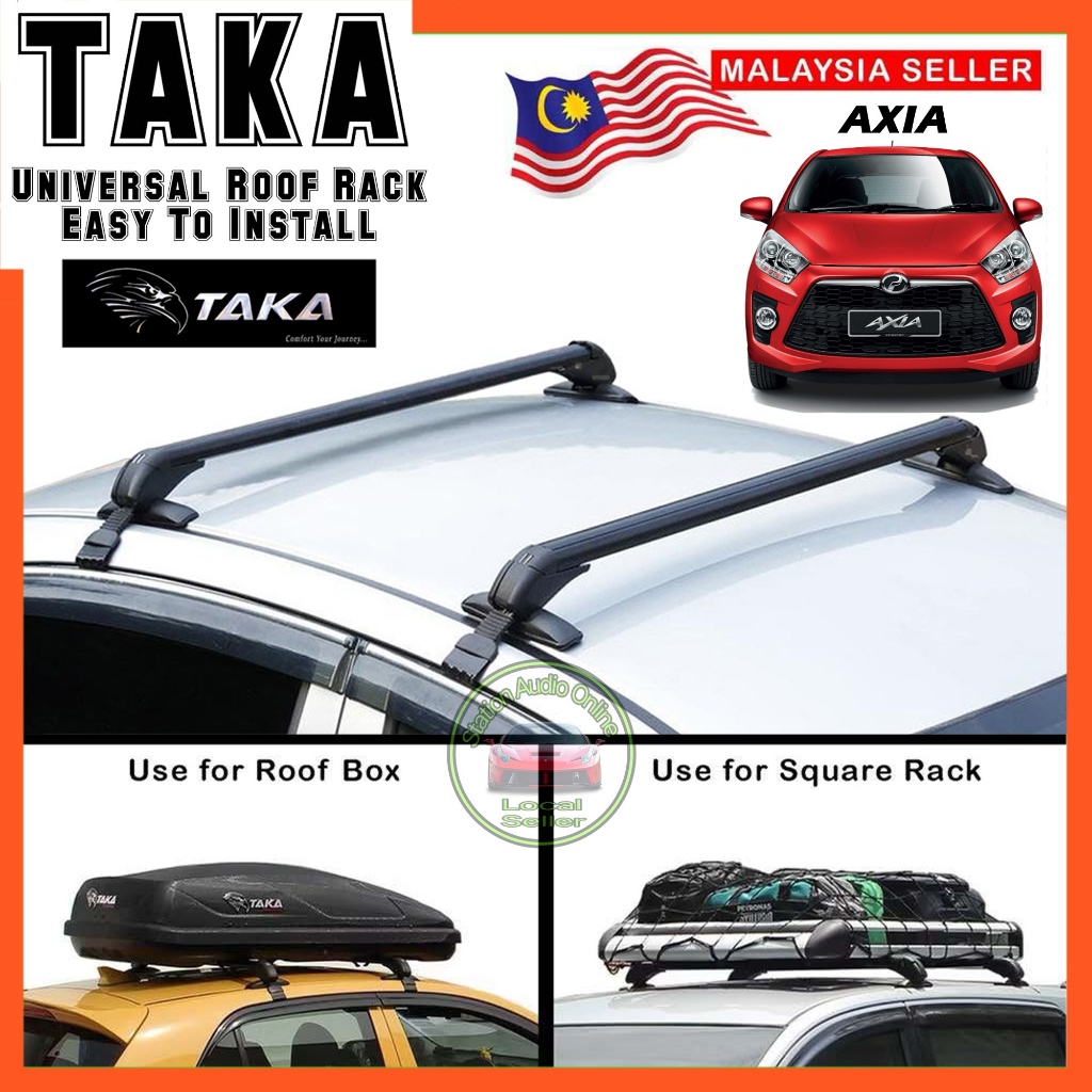Perodua Axia Universal Roof Rack Luggage Car Top Carrier Cargo Box ...