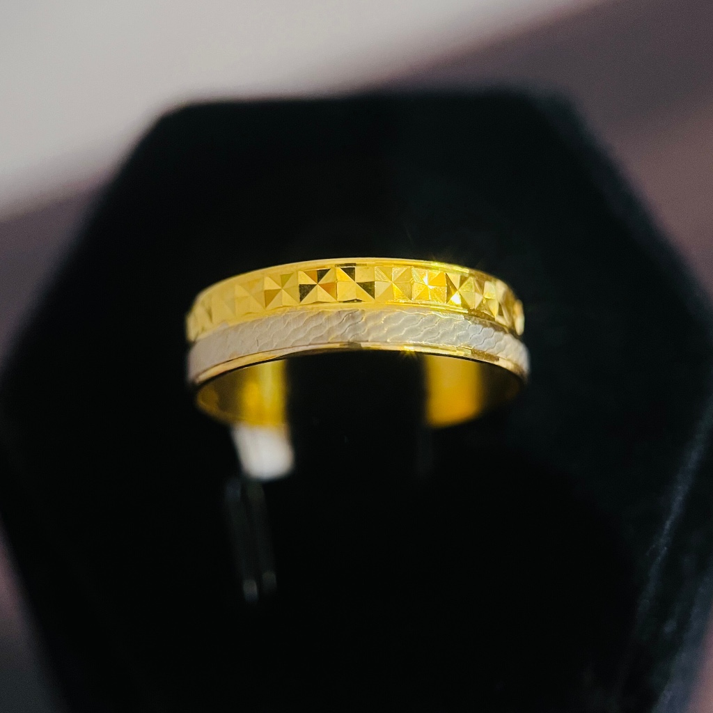 SABIHAHGOLD Ring Belah Rotan 2C 916/22K Original Gold | Shopee Malaysia
