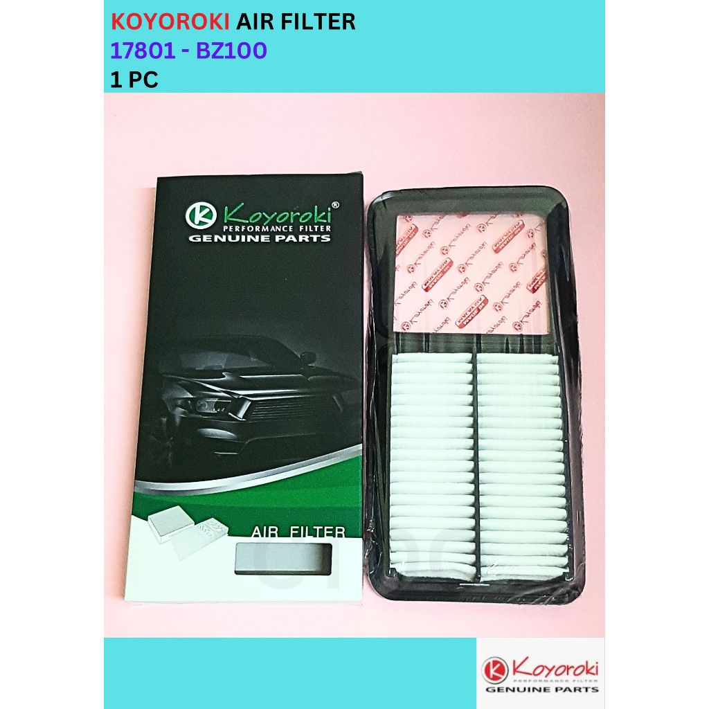 [ 17801- BZ100 ] KOYOROKI AIR FILTER Perodua Axia 1.0 ( 2014 - 2016 ...