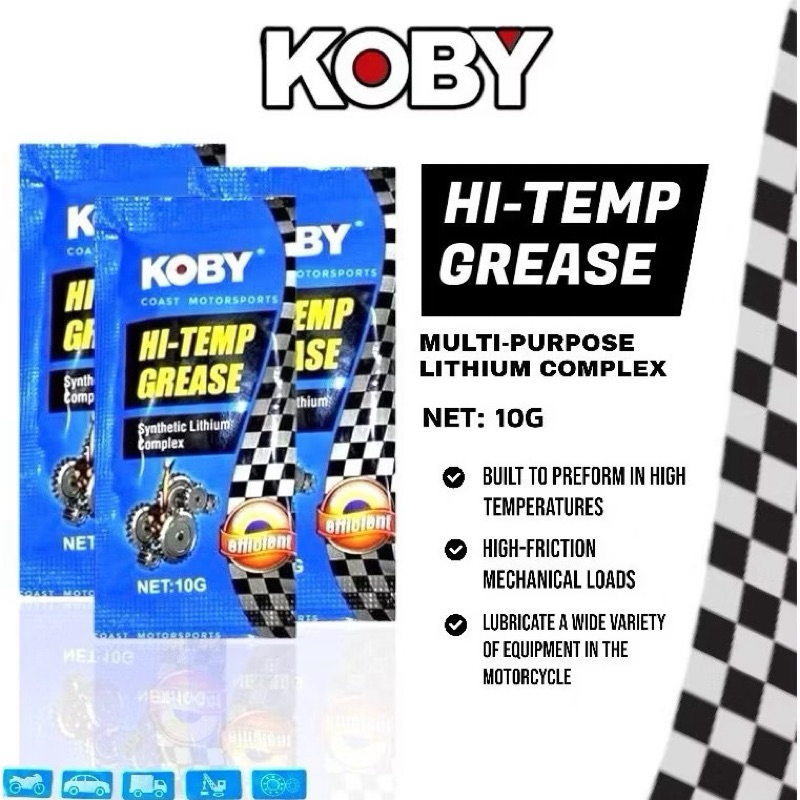 10G KOBY HI-TEMP GREASE HIGH TEMPERATURE GREASE PERFORMANCE GRIS TAHAN ...