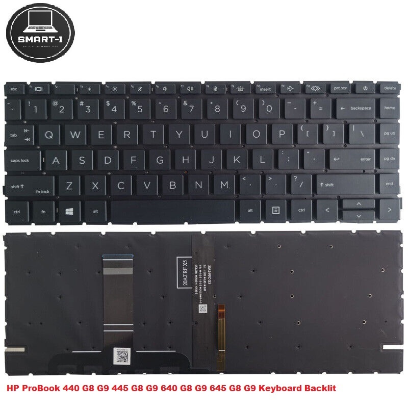 HP ProBook 440 G8 G9 445 G8 G9 640 G8 G9 645 G8 G9 Keyboard Backlit and ...