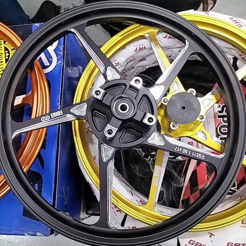 SPORT RIM SET ENKEI 511 YAMAHA LC 5S Y125ZR 125ZR 5L OREN BLUE GOLD SIAP BEARING BUSH | Shopee ...