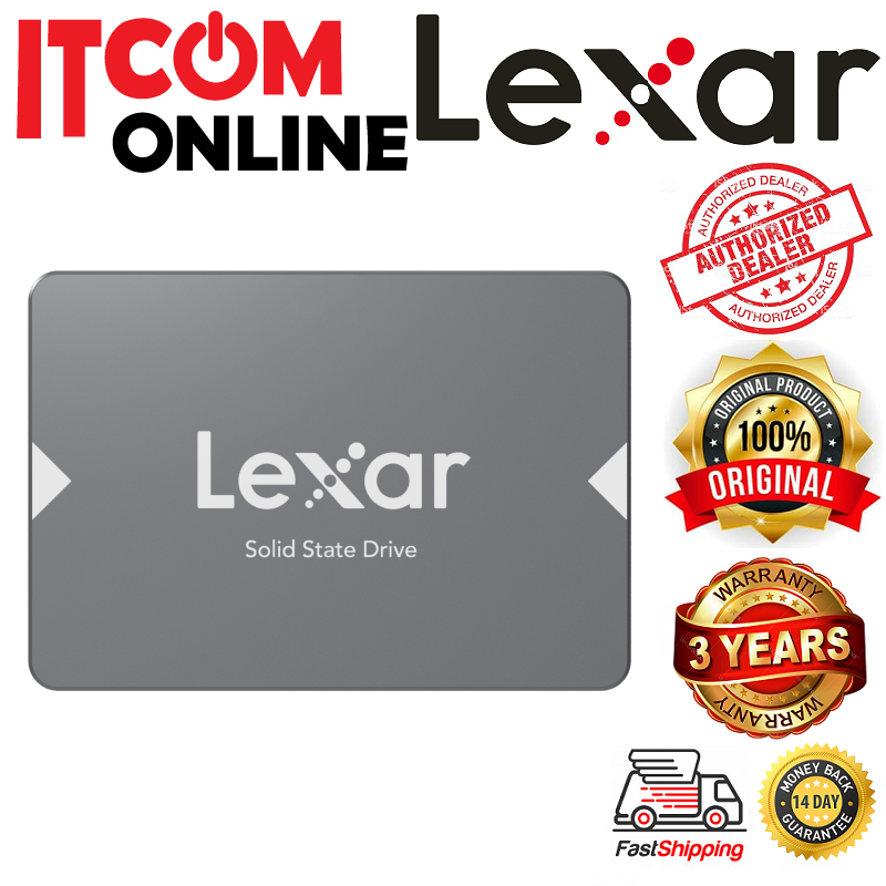 LEXAR NS100 256GB 512GB 1TB SATA INTERNAL SSD (LNS100-256RB/LNS100 ...