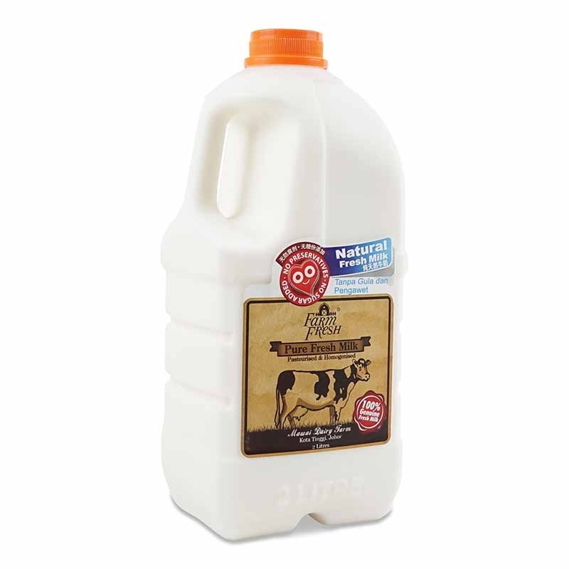 Farm Fresh Naturel Fresh Milk 2 Liter | Shopee Malaysia