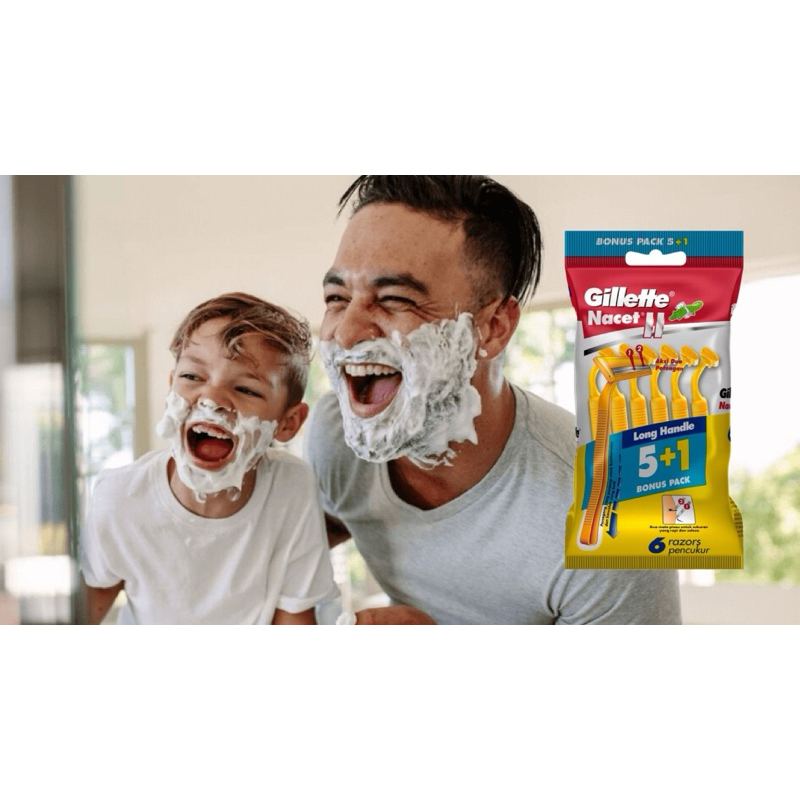 GILLETTE NACET II DISPOSABLE RAZORS (6PC) | Shopee Malaysia