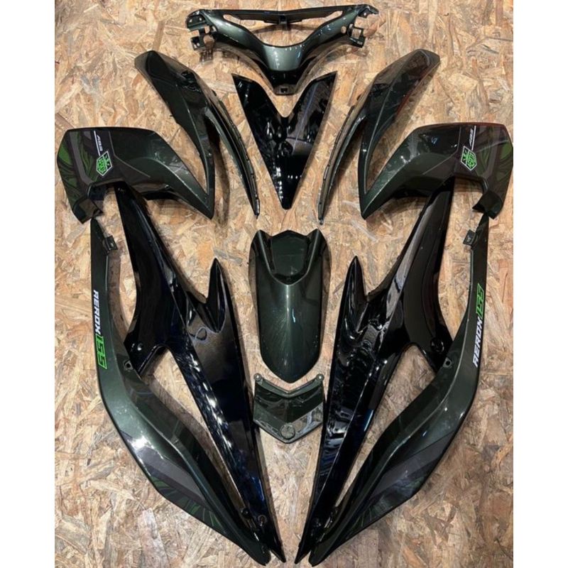 HLY YAMAHA COVER SET CUSTOM NVX V1 AEROX HIJAU LUMUT | Shopee Malaysia