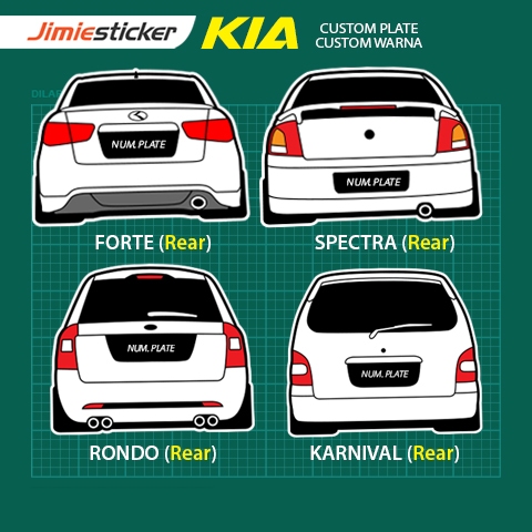 Sticker Kereta Kia Spectra, Rio, Forte, Karnival, Sportage dan Rondo ...