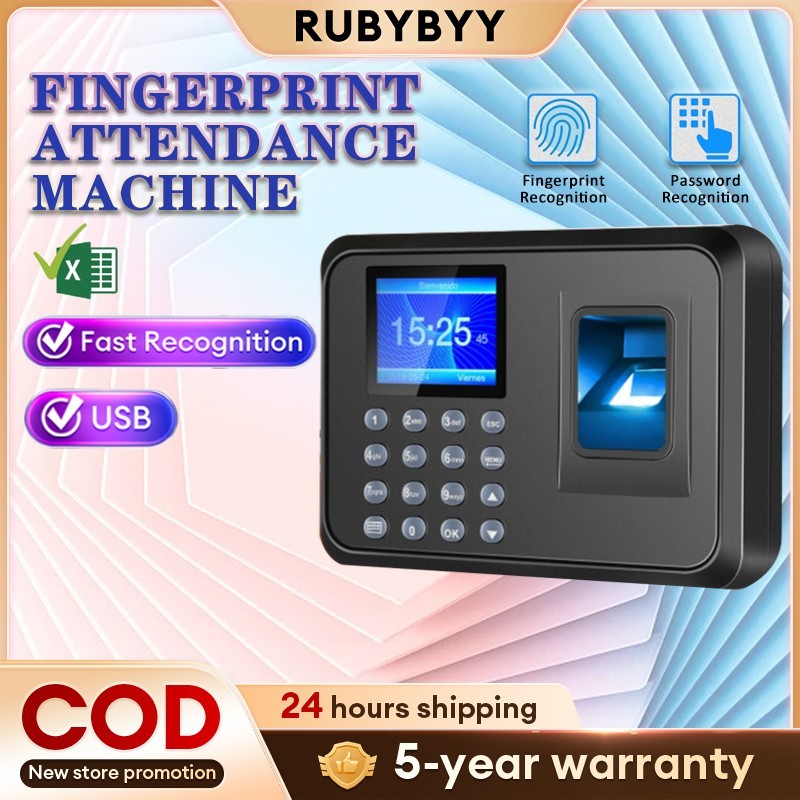 Thumbprint Machine Biometric Fingerprint Attendance System Digital Reader Machine Kedatangan ...
