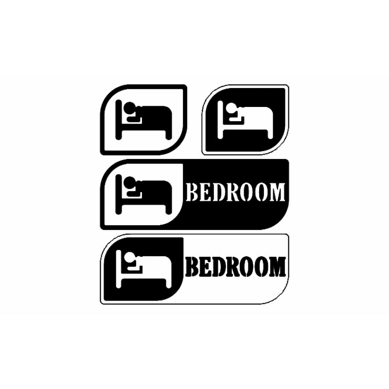 Bedroom Sign Board 3D Wall Sign Door Sign Simbol Bilik Tidur Wooded ...