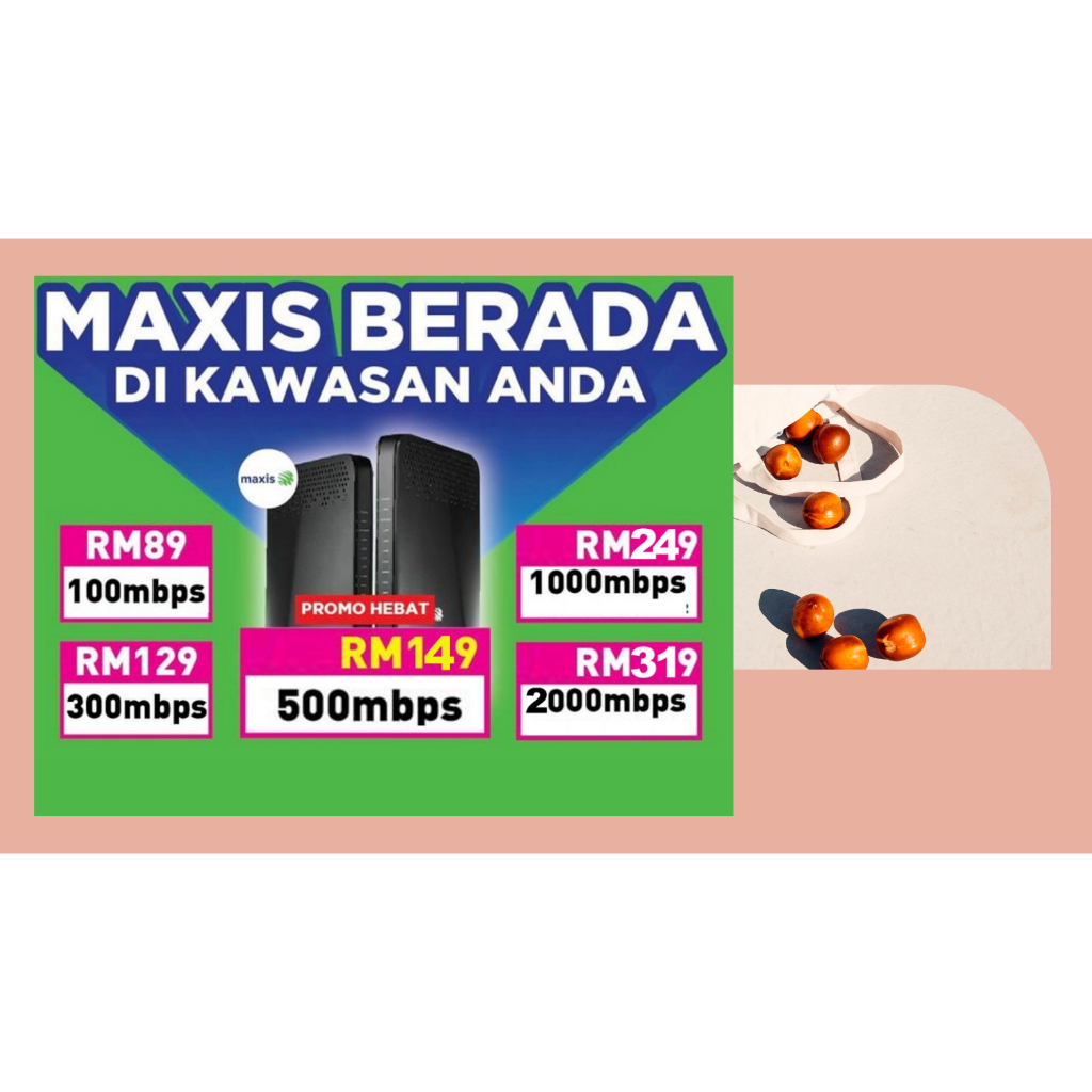 MAXIS HOME FIBER FREE ROUTER MODEN | Shopee Malaysia