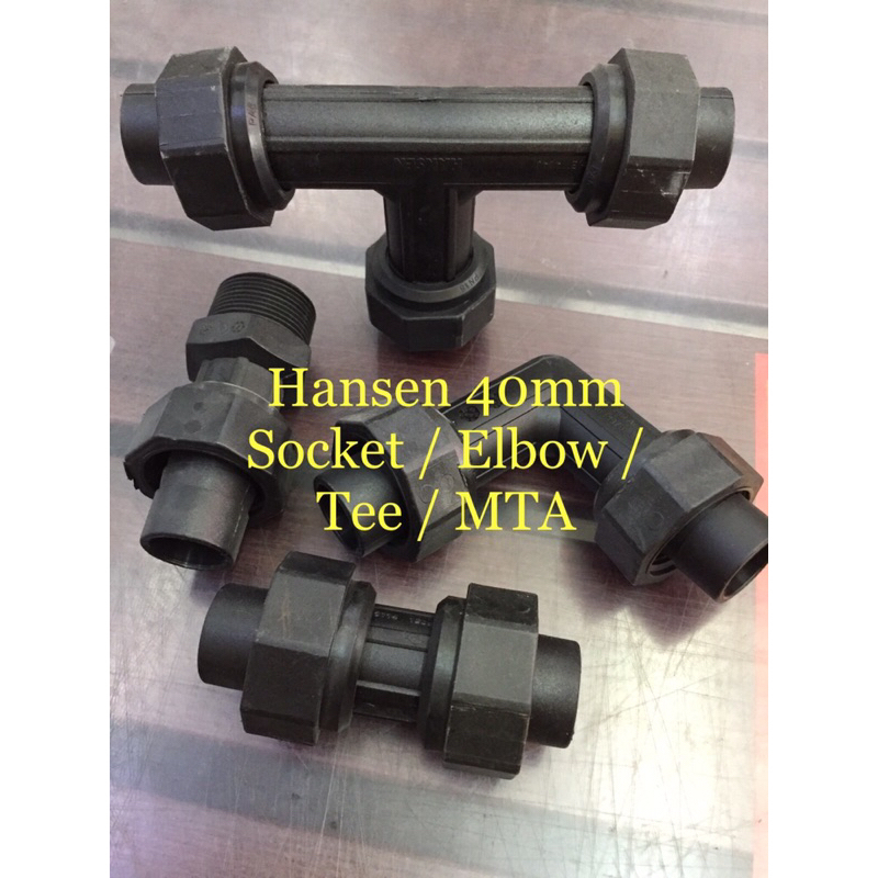 Hansen Socket Elbow Tee MTA 40mm(1-1/4") Hansen Fitting Penyambung Pipe Hansen Connector ...