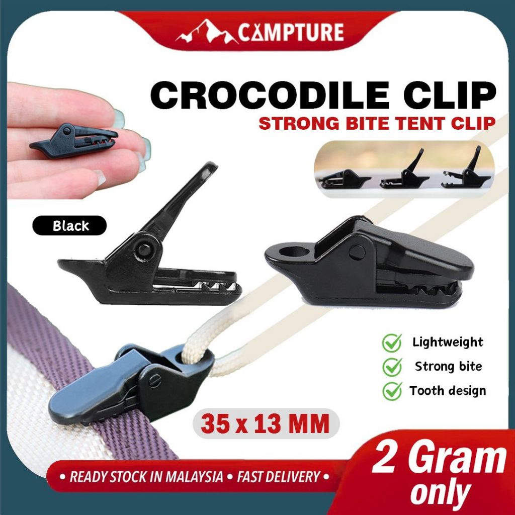 【CAMPTURE】Mini Tarp Clip Clamp Camping Tent Tarp Flysheet Outdoor ...
