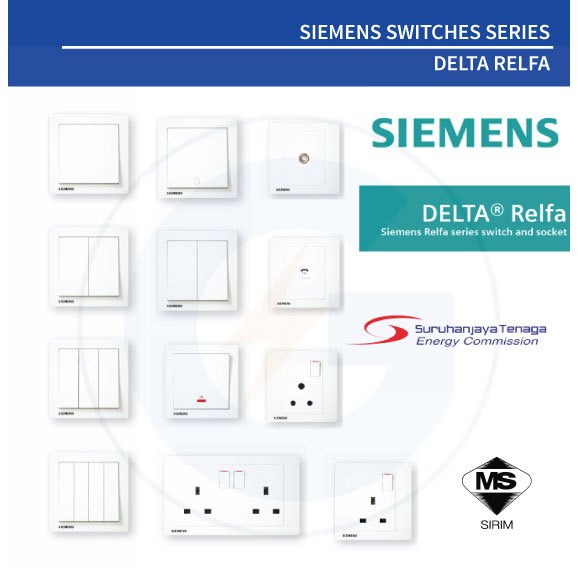 SIEMENS DELTA® Relfa Series Switches & Socket Outlets (White) – SIRIM ...