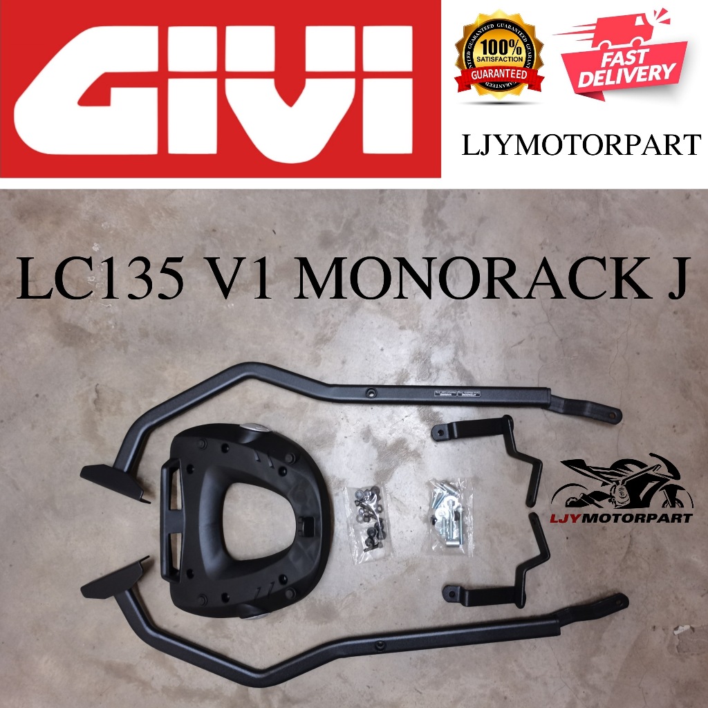 100% ORIGINAL GIVI YAMAHA LC135 V1 MONORACK J HEAVY DUTY BESI BELAKANG RAK | Shopee Malaysia