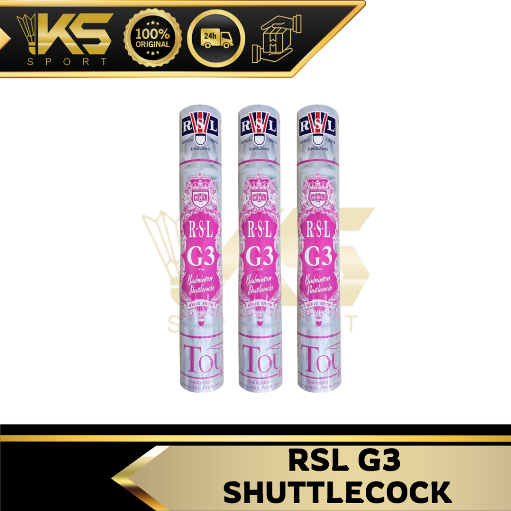 RSL G3 TOURNEY BADMINTON SHUTTLECOCK (100% ORIGINAL) | Shopee Malaysia