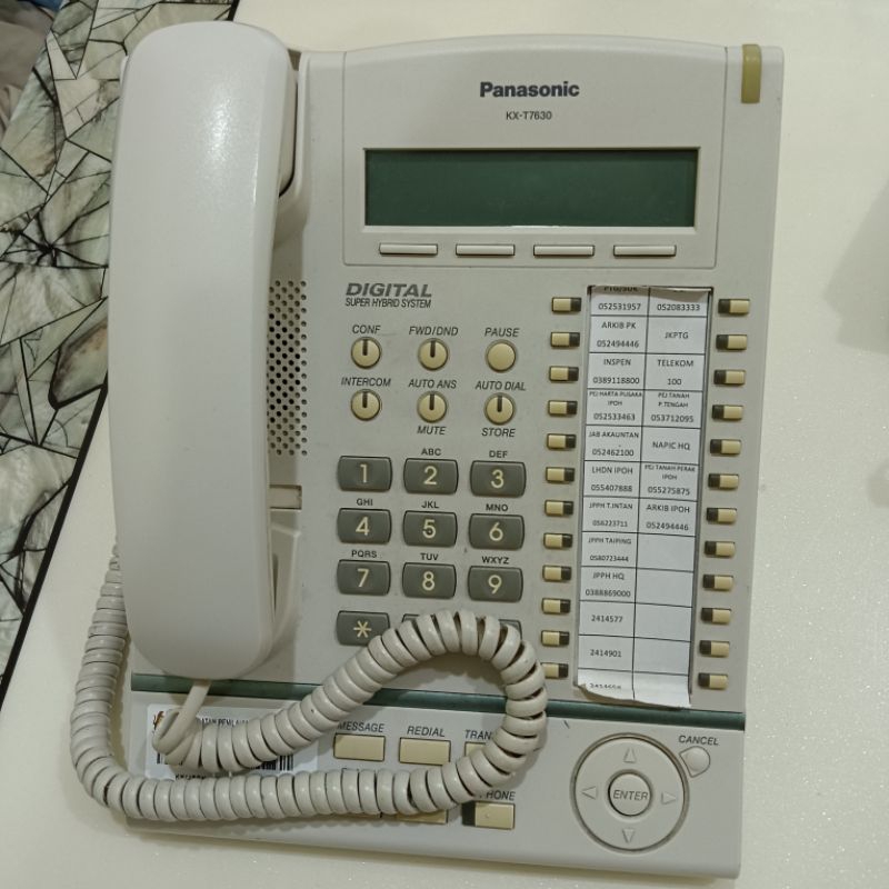 Panasonic KX-T7630 Display KeyPhone Corded Digital phone | Shopee Malaysia