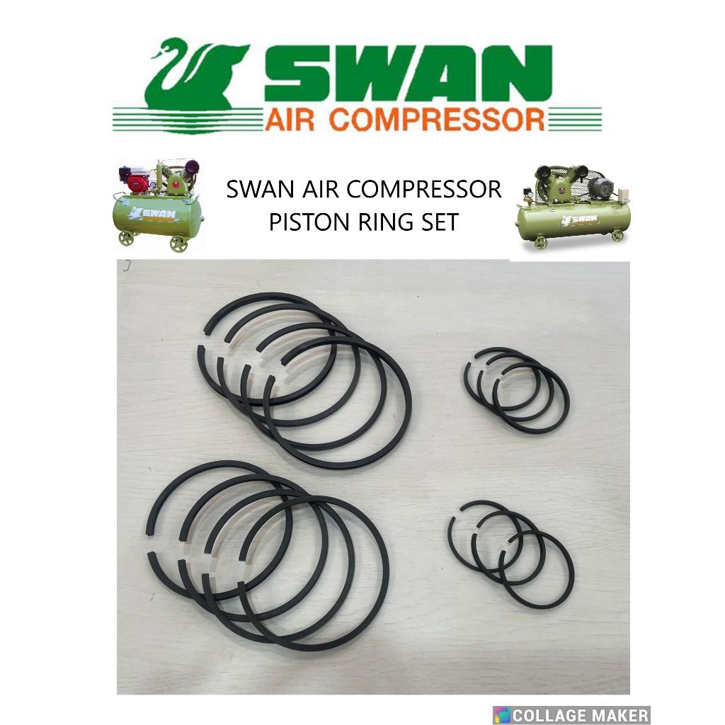 ORIGINAL SWAN AIR COMPRESSOR PISTON RING SET SPARE PARTS | Shopee Malaysia