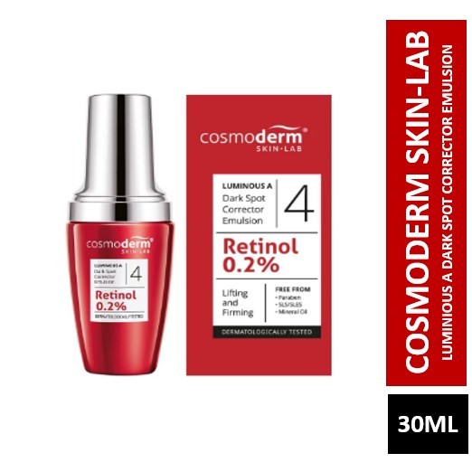 COSMODERM LUMINIOUS A DARK SPOT CORRECTOR EMULSION RETINOL 30ML ...