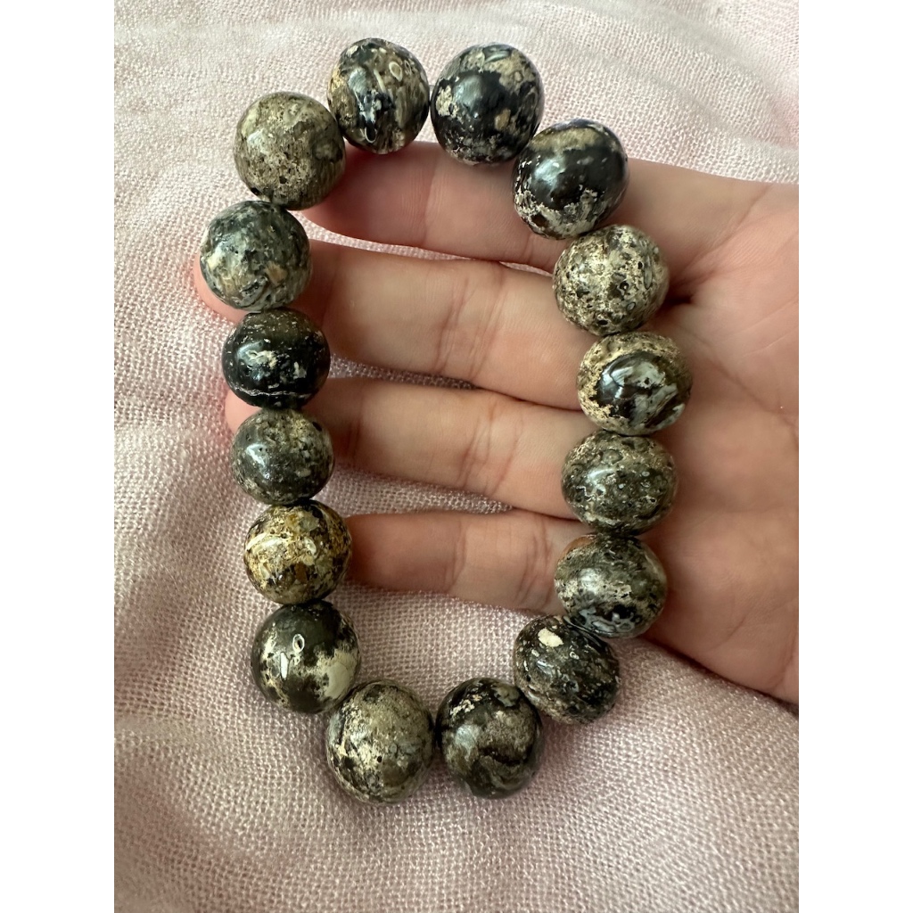Thai Sam Roi Yod / Dragon Palace relic bracelet 正宗泰国三百峰龙宫黑龙洞灵骨手串 ...