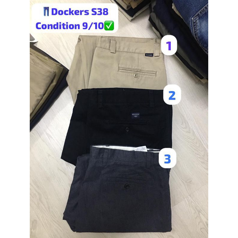 🔥SLACK DOCKERS TERPAKAI SAIZ 38 GRED A🔥 | Shopee Malaysia