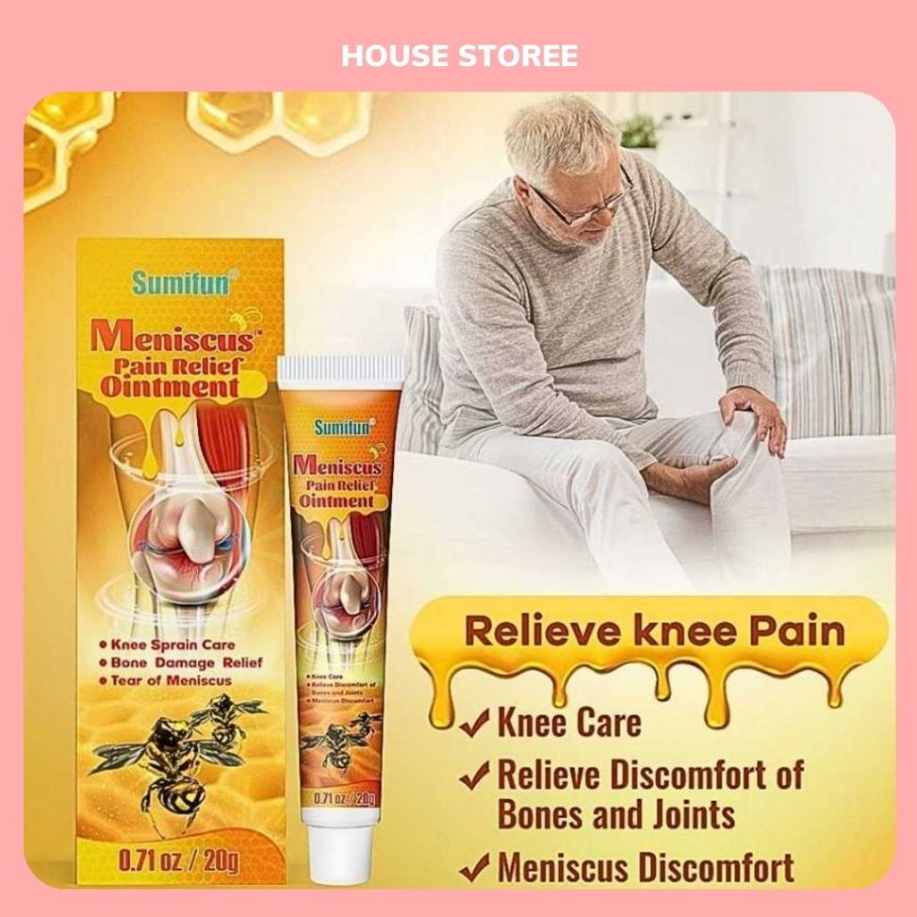 Bee venom joint relief cream obat sakit lutut meniscus pain relief ointment sumifun gout ...