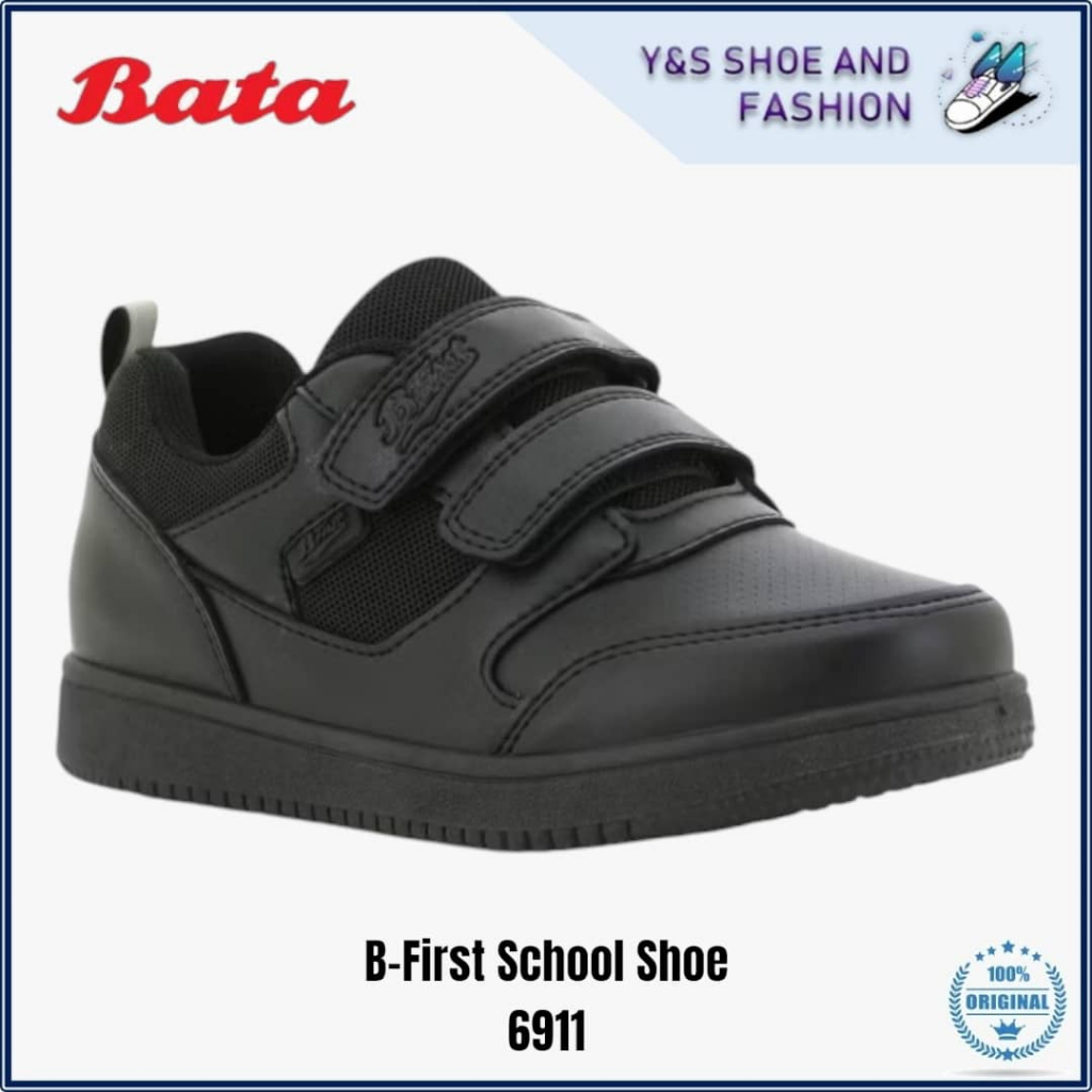 BATA B-FIRST Unisex Black School Shoes 6911 | Kasut Sekolah BATA B ...