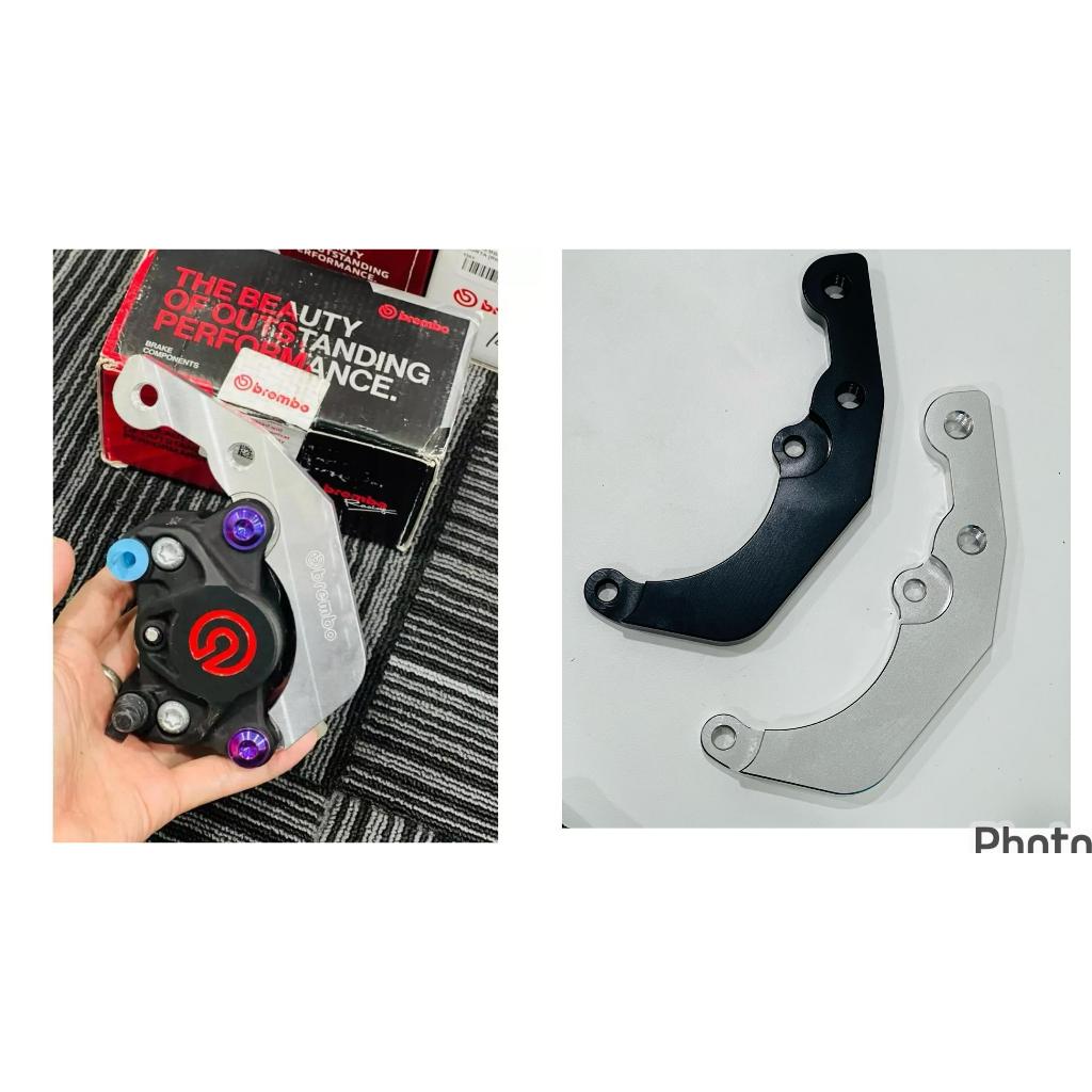 RXZ P34 Brake Caliper Bracket 100% Plug And Play PNP Front Depan 2Pot Black CNC 100% Premium ...