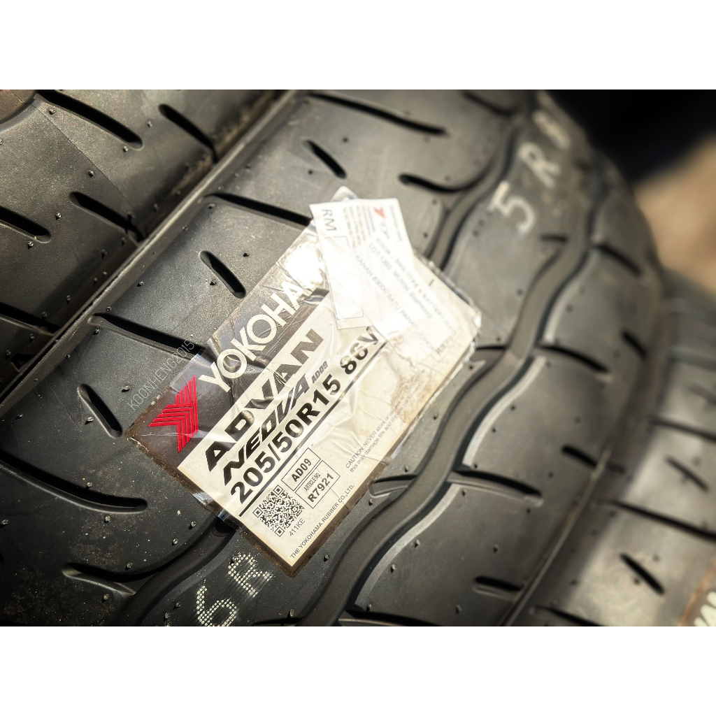 New Semi Slick Tyre YOKOHAMA ADVAN NEOVA AD09 Tires Tayar - Made in Japan - 205/50R15 - 2024Year ...