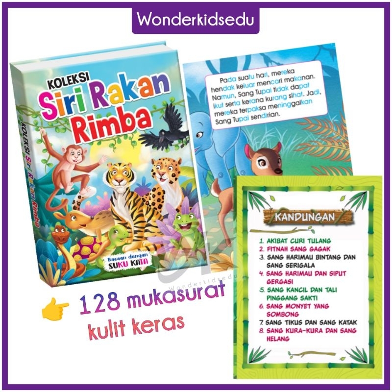 Buku Cerita kanak kanak | Koleksi Siri Rakan Rimba | Buku Cerita Suku ...