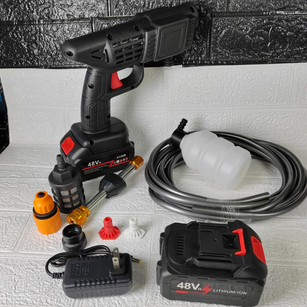 [48V]CORDLESS FULL SET PORTABLE WATERJET/ELECTRIC CLEANING MACHINE ...