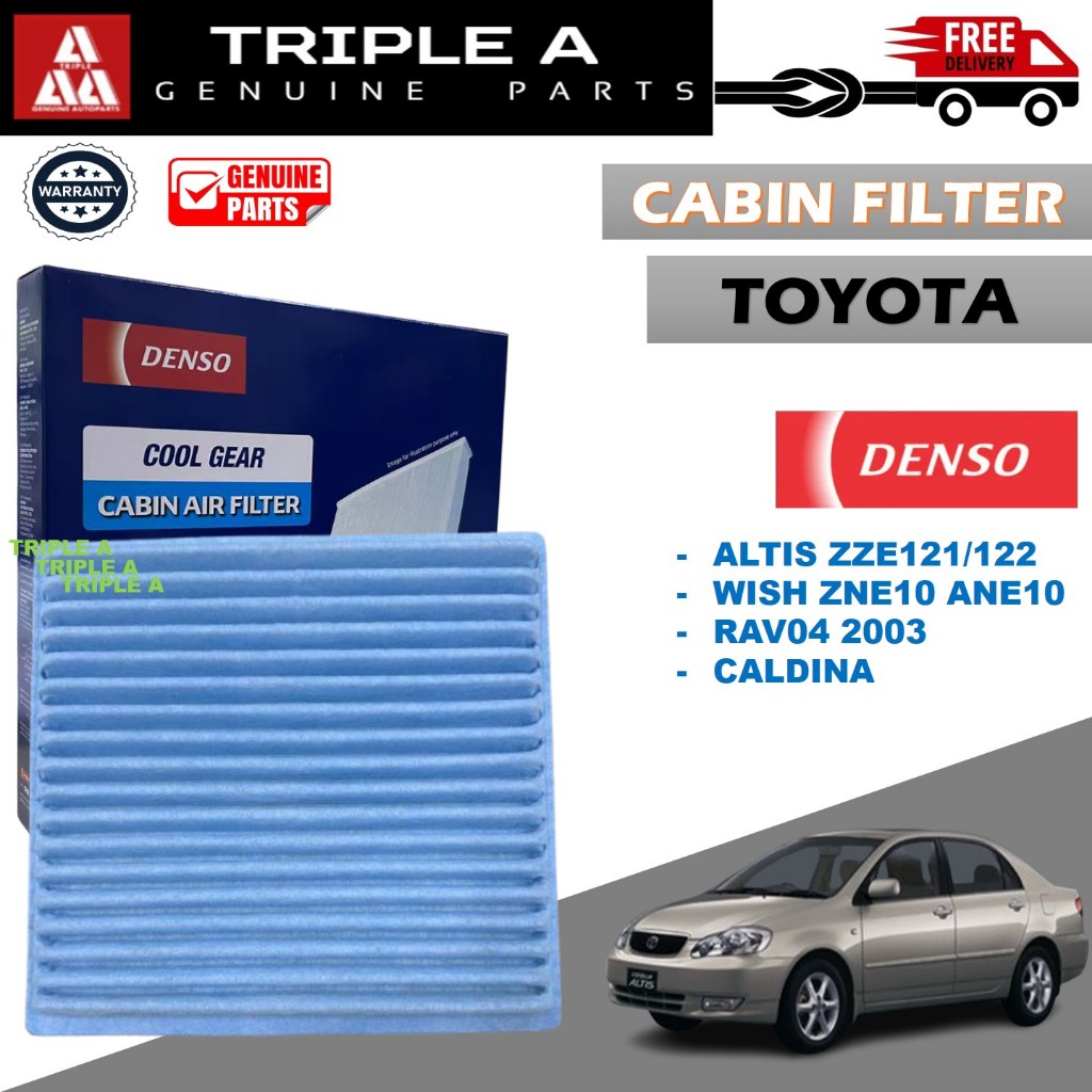 DENSO 88568-52010 CABIN AIR FILTER FOR TOYOTA ALTIS WISH CALDINA RAV4 ...