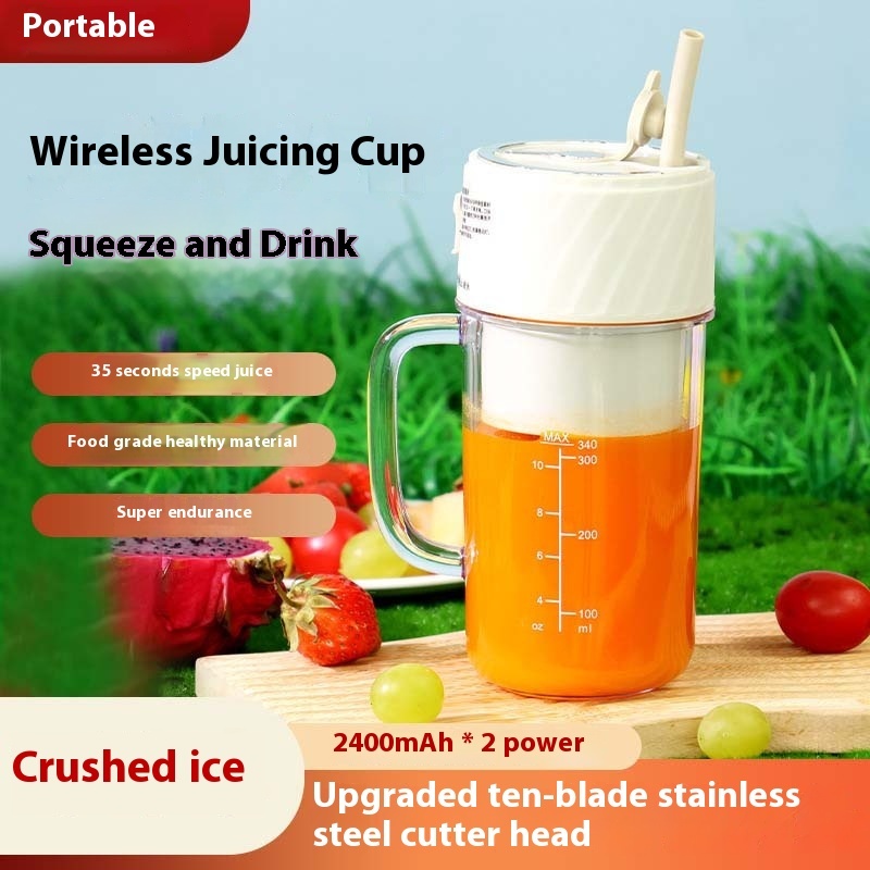 Portable juicer fruit juice mixer USB can charging mini squeezing cup ...