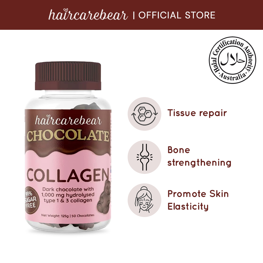 Haircarebear Collagen Chocolate (50'S) Collagen Supplement For Skin ...