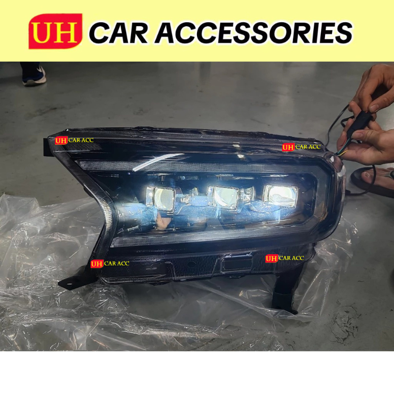 FORD RANGER T7 T8 BUGATTI V2 STYLE VLAND LED HEAD LAMP | Shopee Malaysia