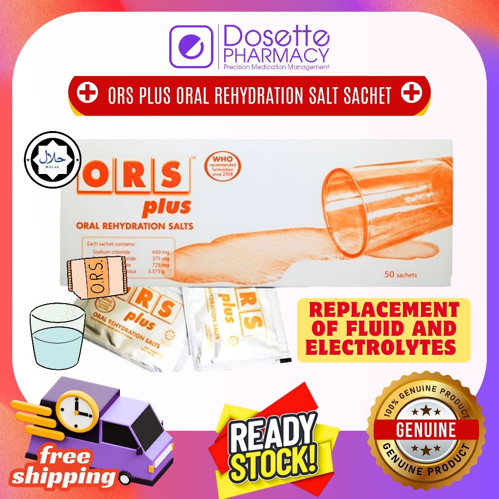 ORS PLUS ORAL REHYDRATION SALT ( OREN / ORANGE ) LOOSE SACHET ...