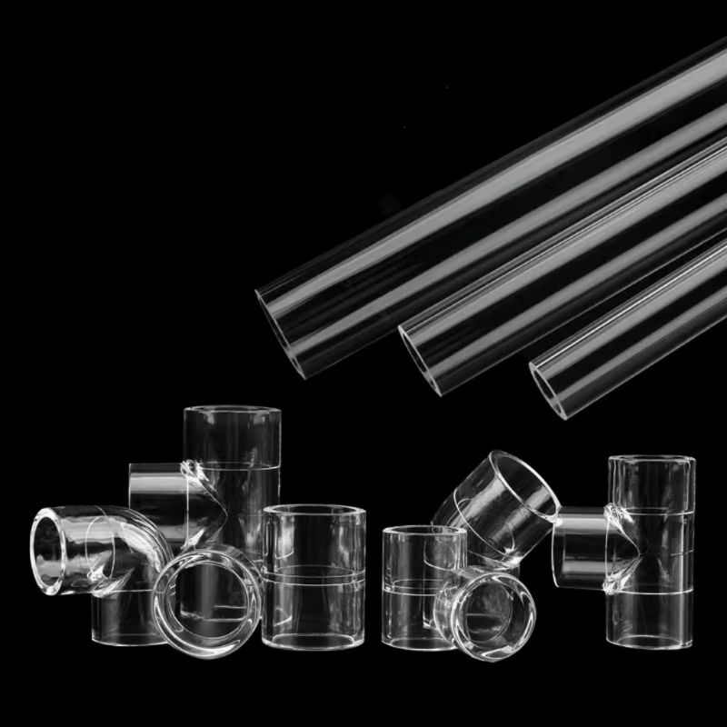 🔥Ready Stock🔥Transparent Acrylic Water Pipe Elbow Joint Water Pipe Fish ...