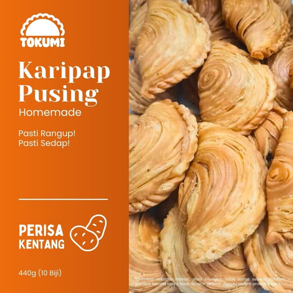 Karipap Pusing Kentang Tok Umi (44g x 10pcs) | Shopee Malaysia