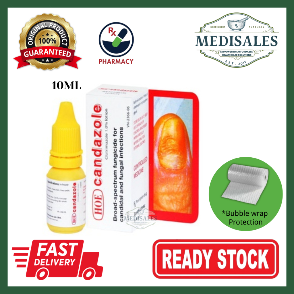CANDAZOLE CLOTRIMAZOLE LOTION 10ML (NAIL ANTI-FUNGAL) | Shopee Malaysia