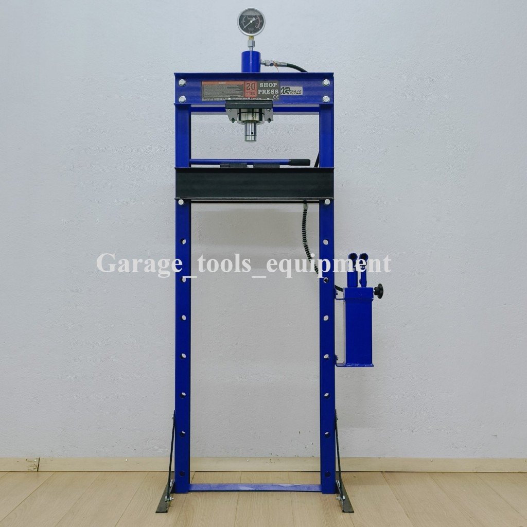 XR TOOLS Hydraulic Shop Press 20Ton With C/W Pressure Gauge | Press ...