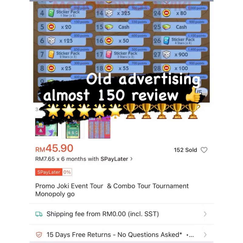 Promo full Joki event atas dan tepi mnopoly goo iklan baru🎉🎉🎉 | Shopee ...