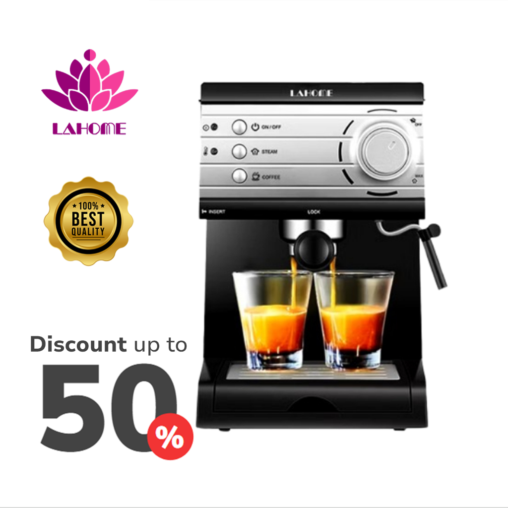 LAHOME Mini Portable Espresso Coffee Maker Machine 20 Bar Latte ...