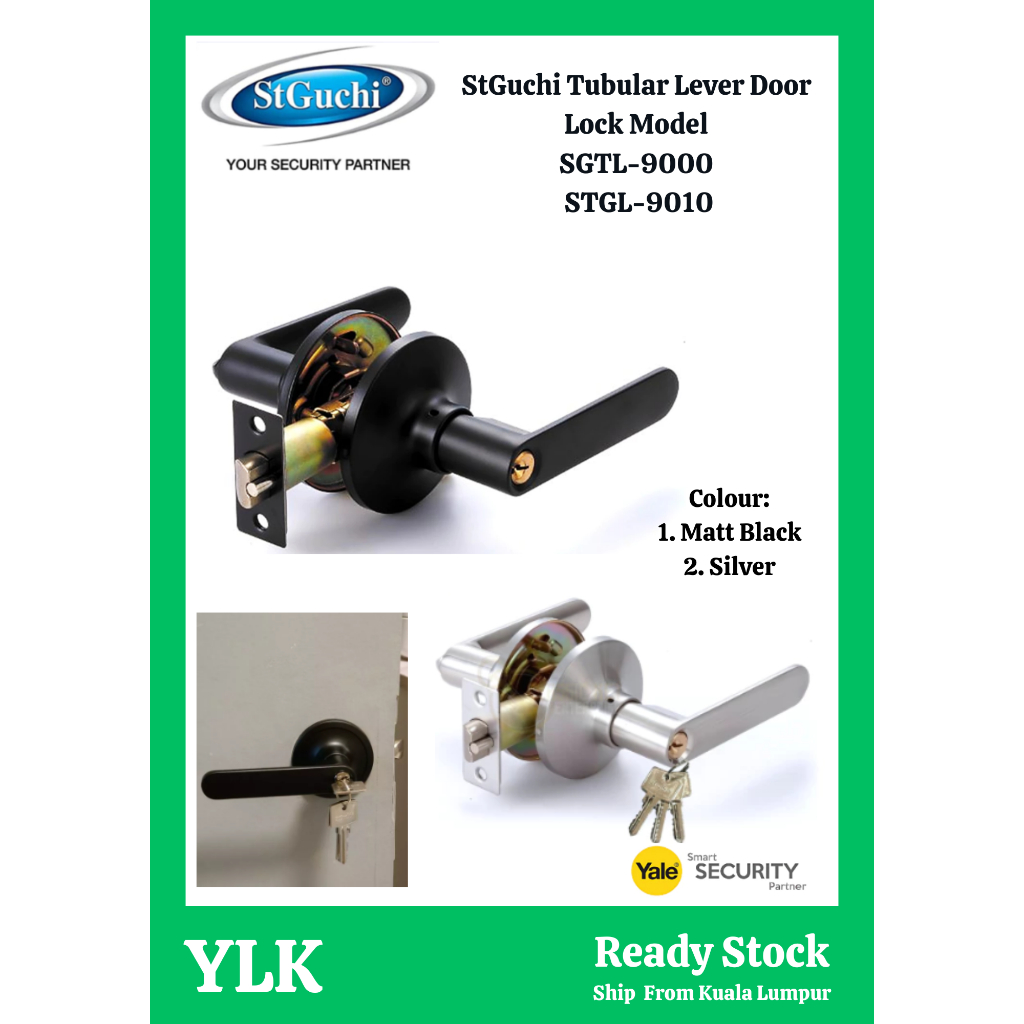 YLK St guchi Tubular Lever Door Lock Model SGTL-9000 / SGTL-9010 ...