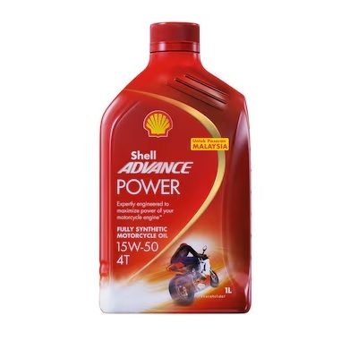 SHELL ADVANCE POWER 15W-50 4T FULLY SYNTHETHIC 1L [UNTUK PASARAN ...