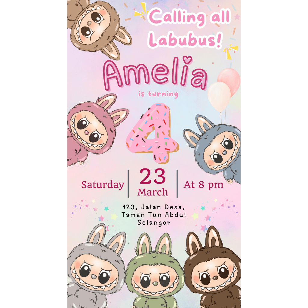 Birthday Invitation Digital Card | Ecard | Happy Birthday | Kids ...