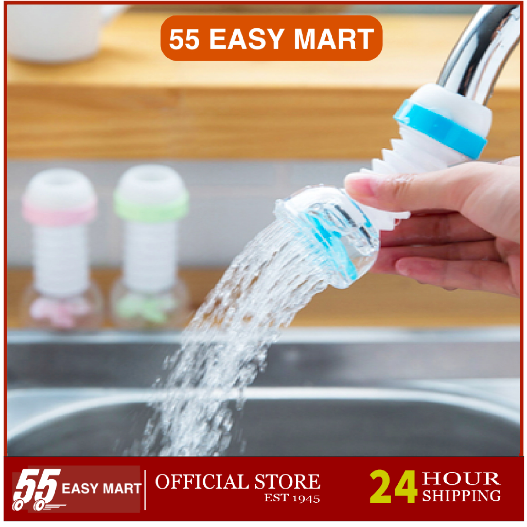 🔥READY STOCK🔥 55 EASY MART 360 Rotation Kitchen Sink Faucet Extender ...