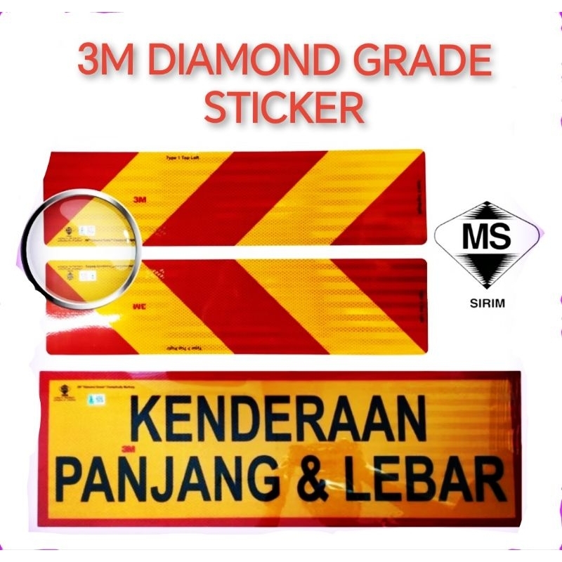 diamond grade sticker reflective lorry with sirim.approved puspakom jpj ...